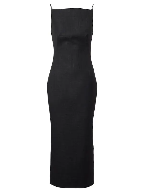 Givenchy Wool Midi Dress - Grey