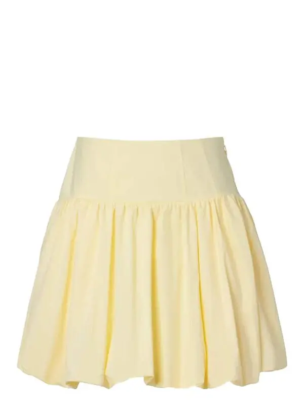 Simkhai Pippa Cotton-blend Poplin Miniskirt - Yellow