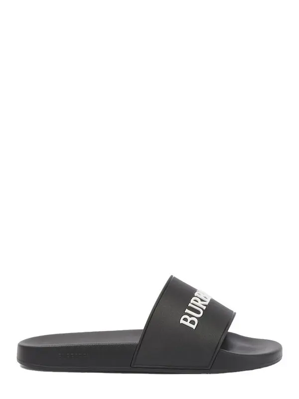 Burberry Logo Slides - Black