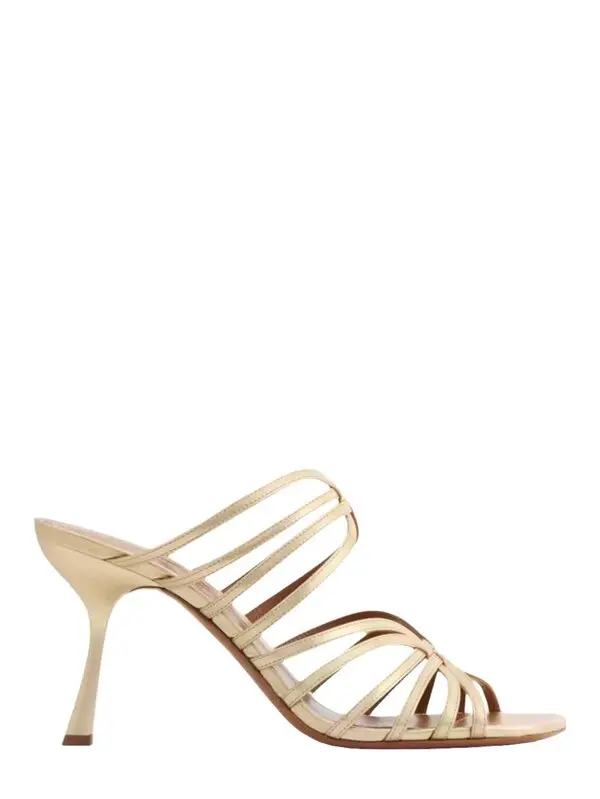 Zimmermann Aura Strappy Heeled Sandals - Gold