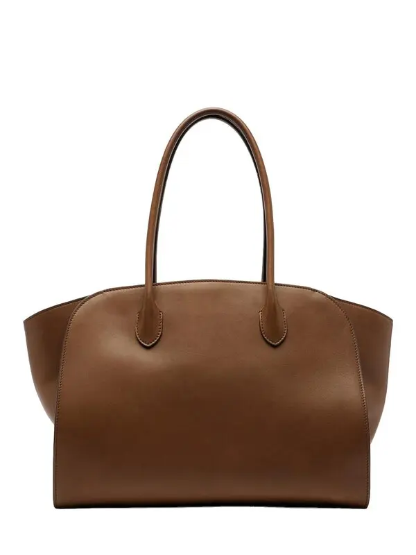 THE ROW Marlo 14 Leather Tote Bag - Brown