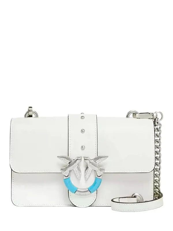 Pinko Mini Love Shoulder Bag - White