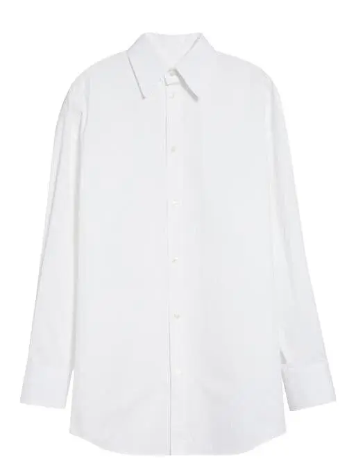 Saint Laurent Cotton Button-up Shirt - Craie