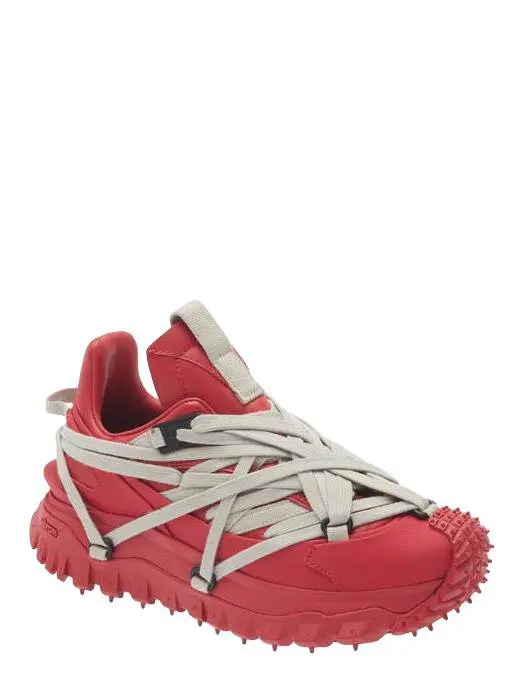 Moncler Trailgrip Megalace Low Top Sneaker - Red