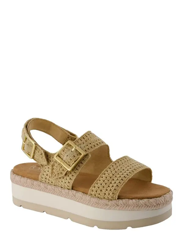 Toms Giana Flatform Sandal - Dark Beige