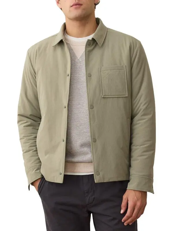 Marine Layer Insulated Water-resistant Travel Jacket - Vetiver