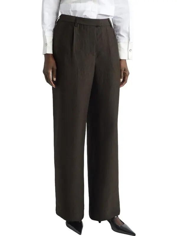 JASON WU Washed Twill Straight Leg Trousers - Nori