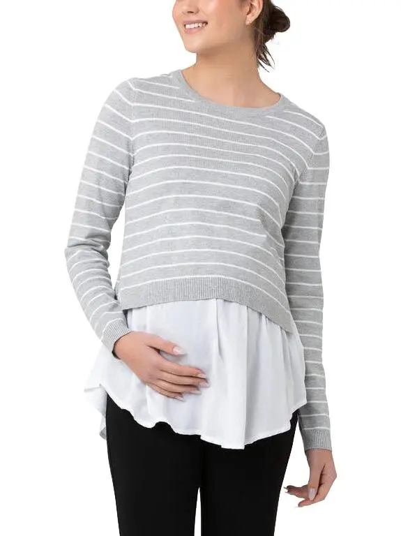 RIPE MATERNITY Sia Nursing Knit - Grey