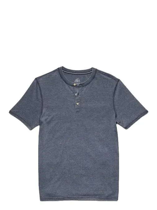 SURFSIDE SUPPLY CO. Sean Burnout Henley - Navy Blazer