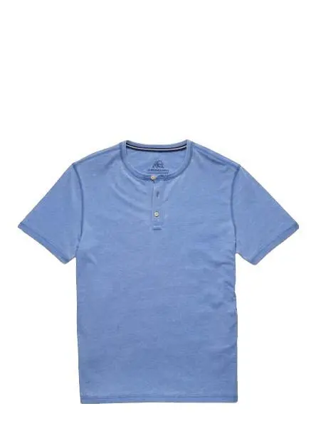 SURFSIDE SUPPLY CO. Sean Burnout Henley - Wedgewood Blue