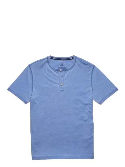 SURFSIDE SUPPLY CO. Sean Burnout Henley - Wedgewood Blue