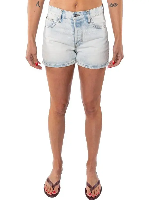 ARIKO Denim Shorts - Bleached Indigo
