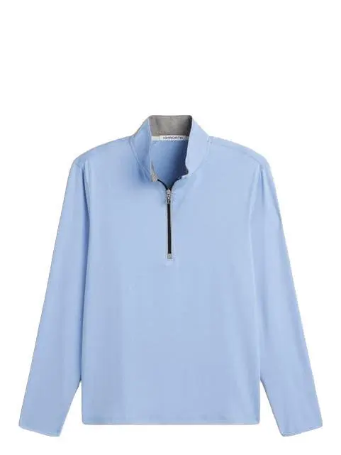 ASHWORTH GOLF La Jolla 1/4 Zip Outerwear - Chambray Heather