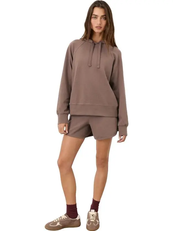 PACT Cloudknit Curved Hem Short - Deep Taupe