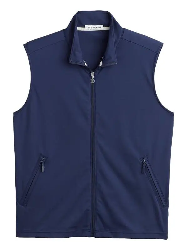 ASHWORTH GOLF Tech Stretch Vest - Driver Navy