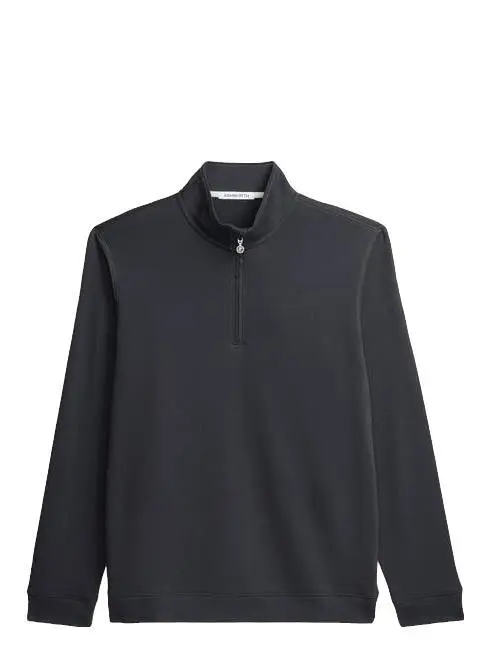 ASHWORTH GOLF Terry Twillback 1/4 Zip Outerwear - Black