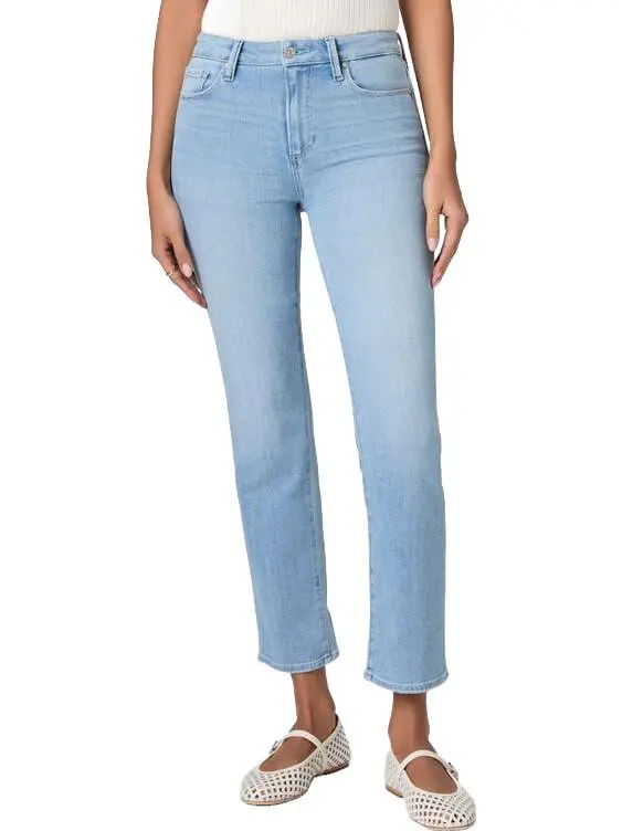 Paige Cindy High-waist Straight Leg Ankle Jeans - Santorini Sky