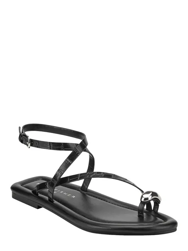 Marc Fisher Gynnie Strappy Sandal - Black