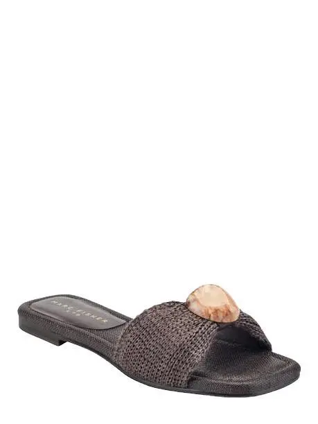 Marc Fisher Nalena Slide Sandal - Dark Brown