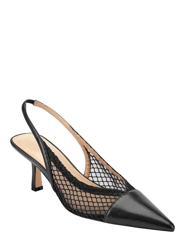 Marc Fisher Gipsi Pointed Toe Slingback Pump - Black