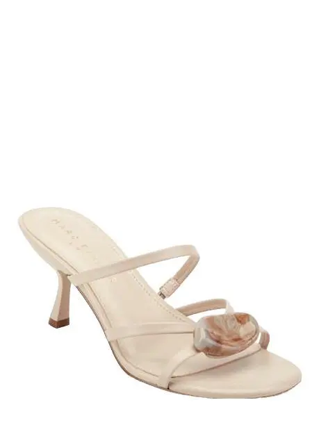 Marc Fisher Natesa Strappy Kitten Heel Sandal - Light Natural