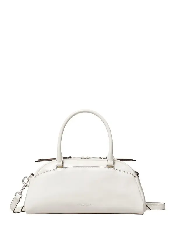 Tory Burch Small Bowler Top Handle Bag - Bianco