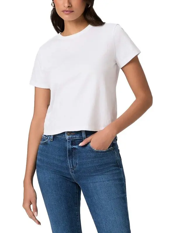 Paige Rhodes Crewneck Cotton T-shirt - White