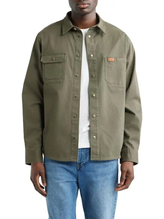 Pendleton Cotton Stretch Twill Work Shirt - Green/ponderosa