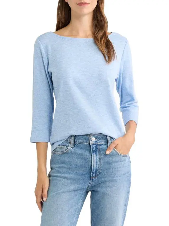 Tommy Bahama Ashby Slub Top - Light Sky Heather