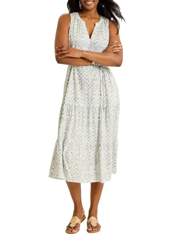 Tommy Bahama Coastal Sands Linen-blend Sundress - Desert Sage