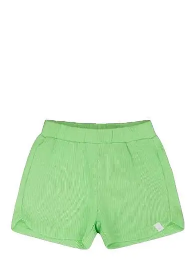 DEUX PAR DEUX Crinkle Jersey Elastic Waist Shorts - Mint Green