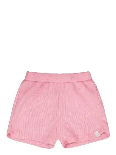 DEUX PAR DEUX Crinkle Jersey Elastic Waist Shorts - Pink