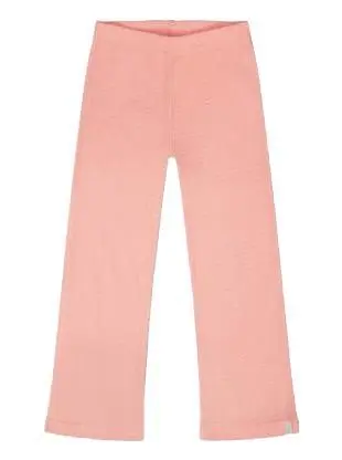 DEUX PAR DEUX Crinkle Jersey Flared Bottom Leggings - Peach Pink