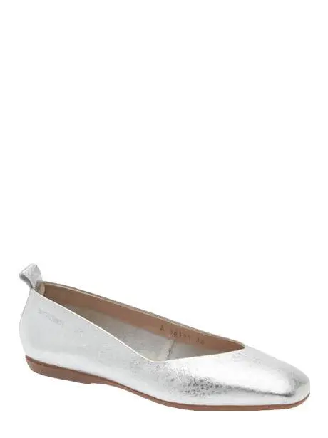 WONDERS Square-toe Ballerina Flats - Perl Plata