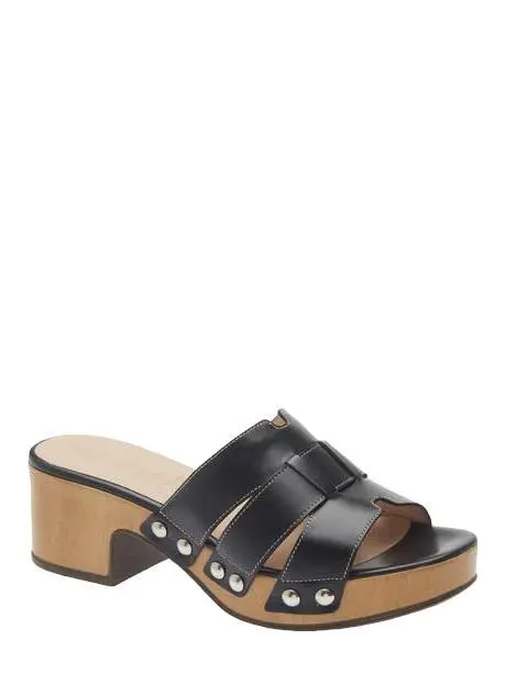 WONDERS Platform Slide Sandal - Tokat Black
