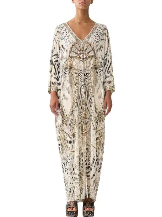 Camilla V Neck Batwing Kaftan - Lady Lionheart