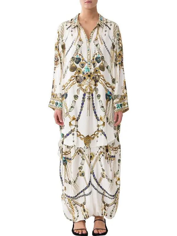 Camilla Relaxed High Low Shirt Dress - Chain Gang