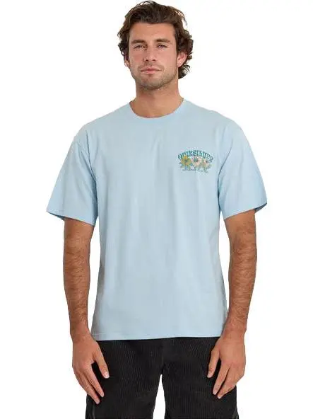 QUIKSILVER WATERMAN Las Flores Qmt0 Short Sleeve Shirt - Skyway