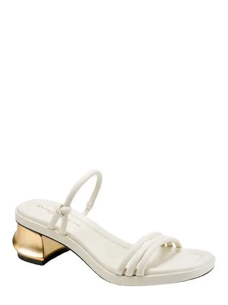 Dkny Tafeta Slide Sandal - Ivory