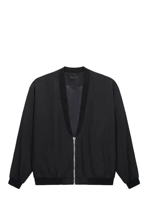 RtA Leonard Flag Graphic Bomber Jacket - Black American Flag
