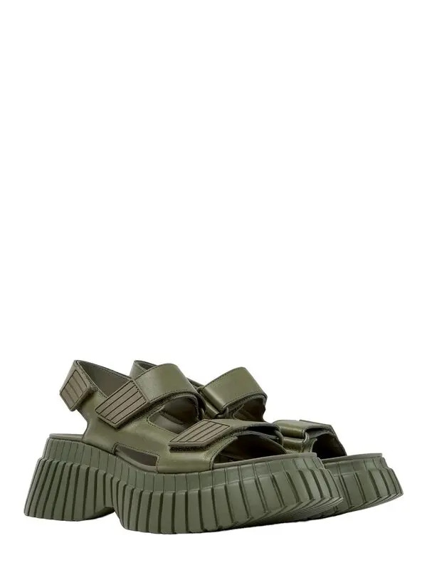 Camper Pix Bcn 2-strap Sandal - Medium Green