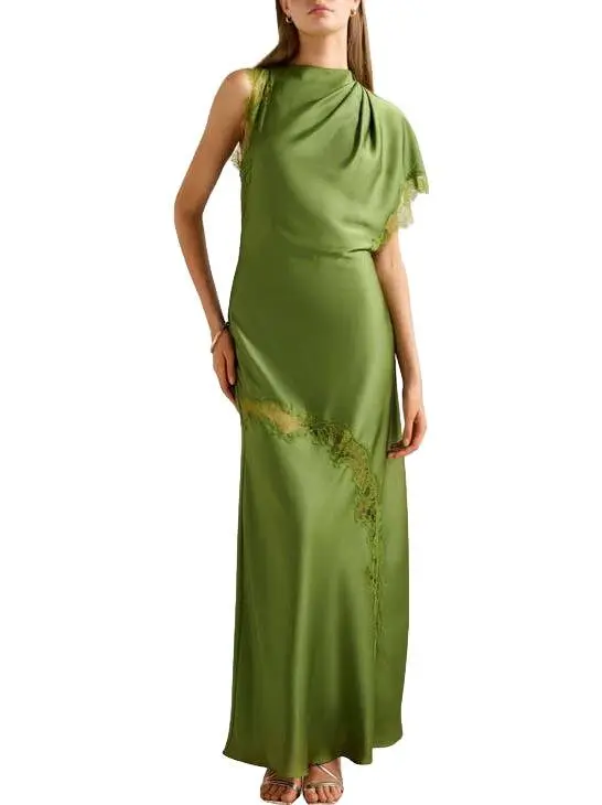 EVER NEW Kody One-shoulder Gown - Green