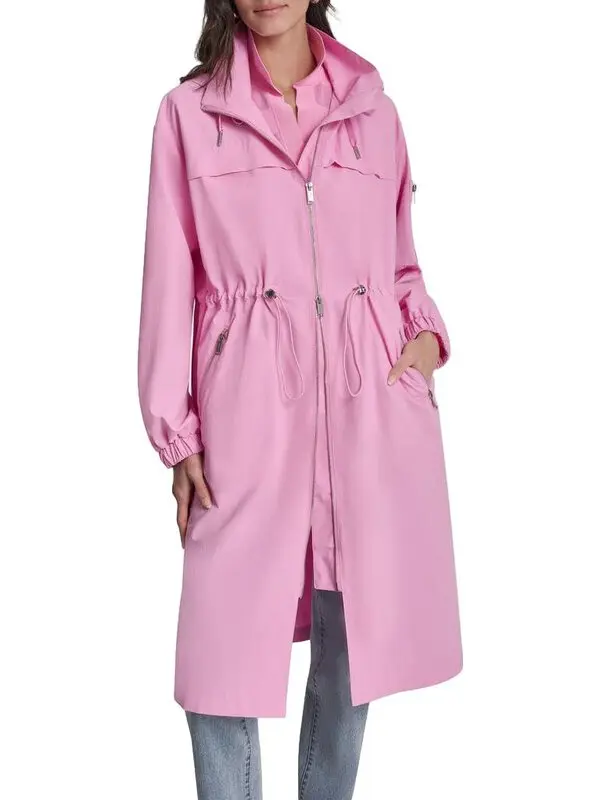 Dkny 1989 Logo Walker Anorak - Bright Peony