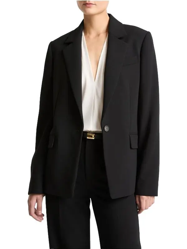 Vince Soft Sculpture Single-breasted Blazer - Black