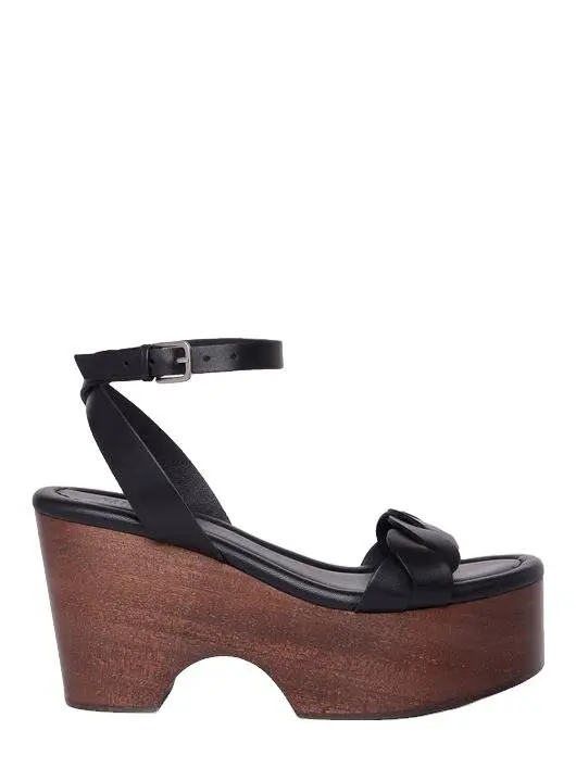 Paige Romy Platform Sandals - Black