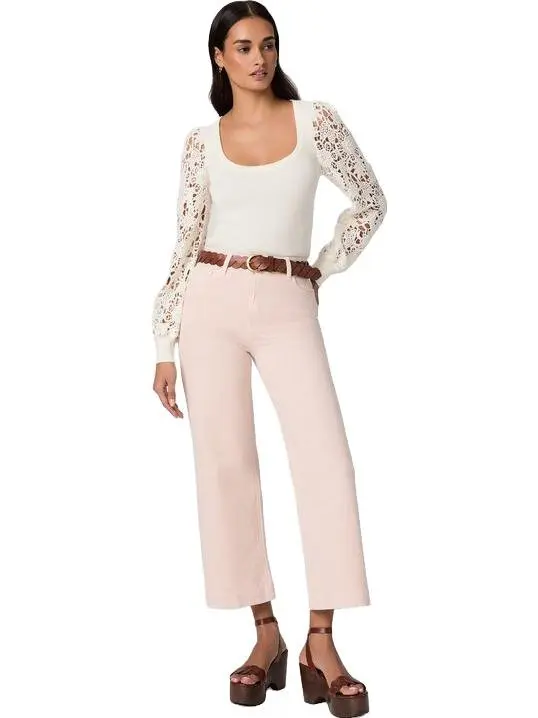 Paige Anessa Wide Leg Jean - Denim