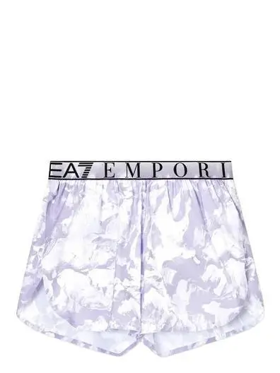 EA7 Ventus7 Technical Fabric Shorts - Purple