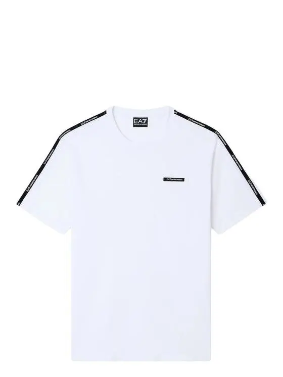 Emporio Armani Logo Series Cotton Crew-neck T-shirt - White