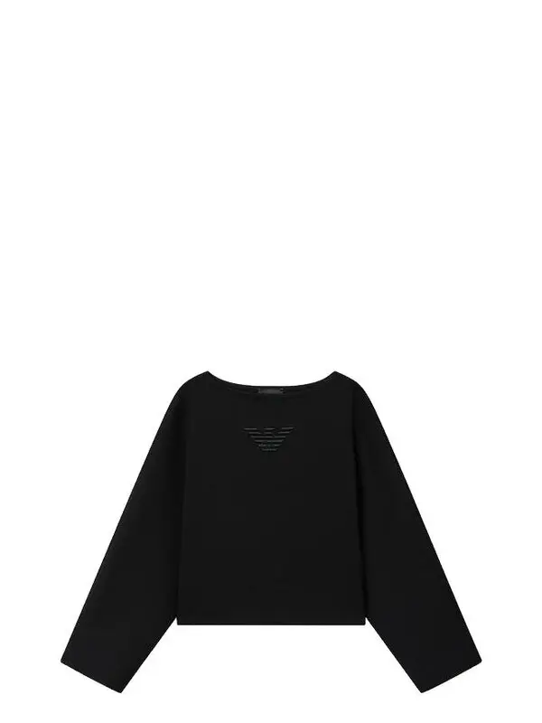 Emporio Armani Stretch Double Jersey Sweatshirt - Black