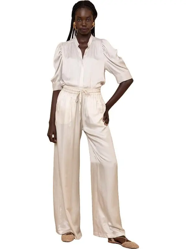 Hale Bob Bara Charmeuse Pant - Neutral